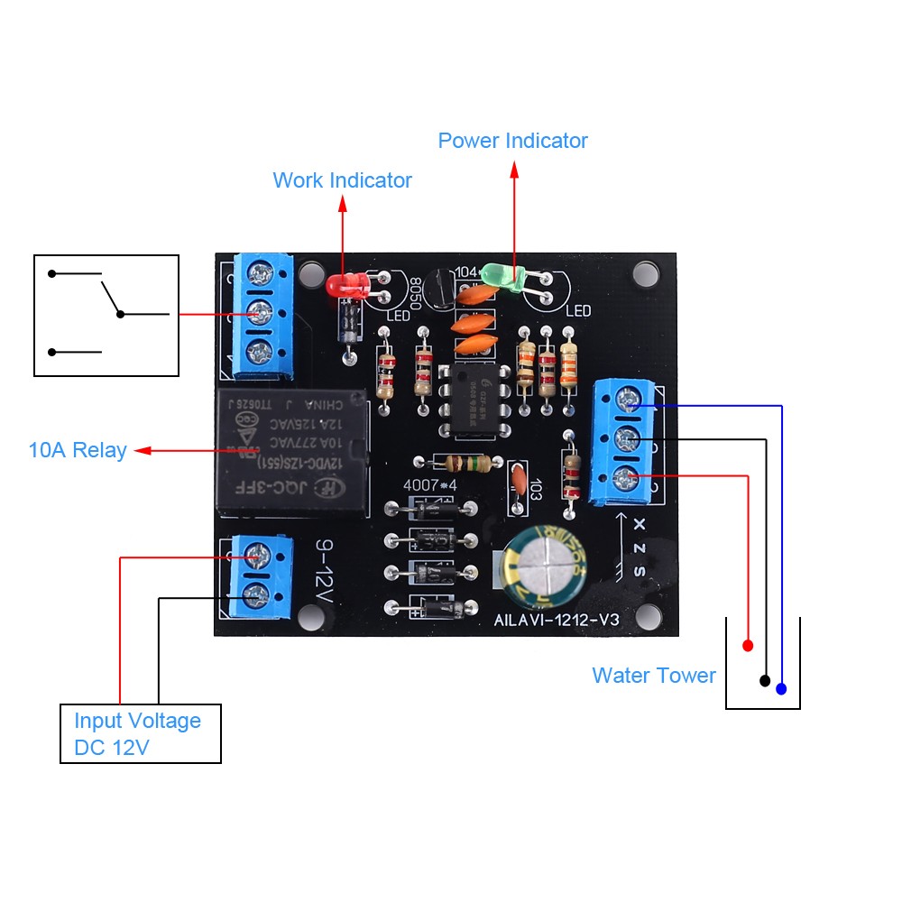 Dc 12v Water Level Sensor Module For Pond Tanks Liquid Level Controller